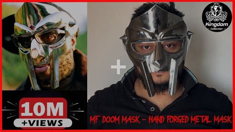 Metal Craft Crafting Metal Mask Authentic MF DOOM Mask Hand Forged Mask Kingdom