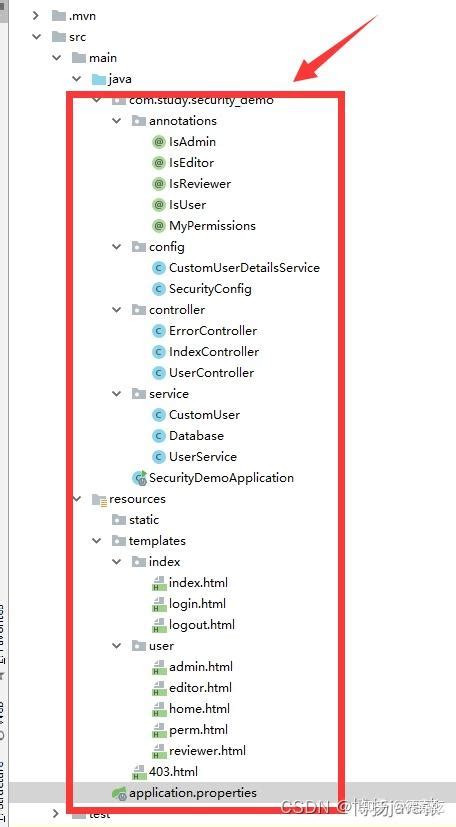 从零整合springboot Springsecurity Thymeleaf入门案例附源码，一步一步手把手构建。零基础小白也可