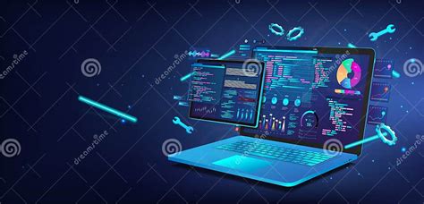 Software With Ui Design And Development For Different Devices Stock