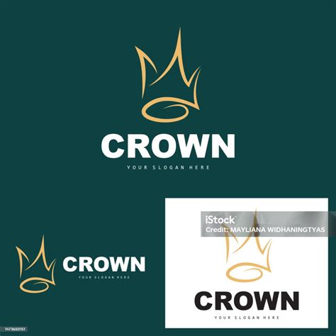 크라운 로고 왕과 여왕 아이콘 디자인 벡터 우아한 간단한 템플릿 그림 Championship에 대한 스톡 벡터 아트 및 기타 이미지 Championship 개념 고급