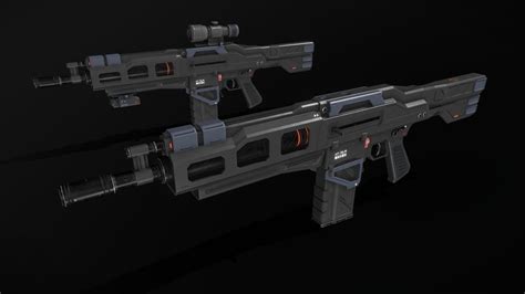 Scifi Assault Rifle Vs 92 Buy Royalty Free 3d Model By Msgdi [6a492b5