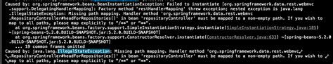 build a rest api with spring at a stand still with course error