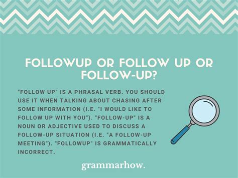Followup Or Follow Up Or Follow Up Helpful Examples