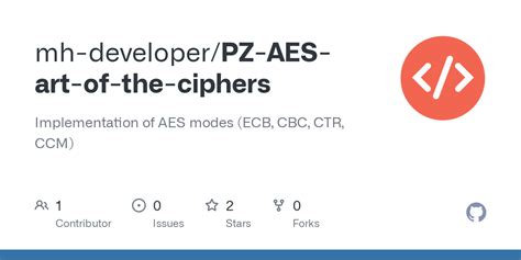 Github Mh Developer Pz Aes Art Of The Ciphers Implementation Of Aes Modes Ecb Cbc Ctr Ccm