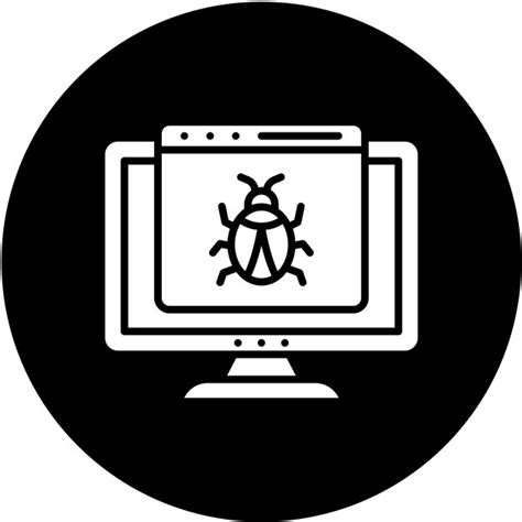 Premium Vector Computer Bug Icon Style