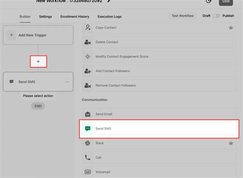 Workflow Action Send Sms Highlevel Support Portal