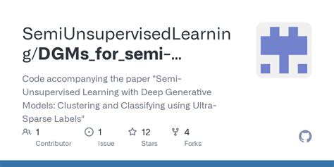 Github Semiunsupervisedlearningdgmsforsemi Unsupervisedlearning Code Accompanying The