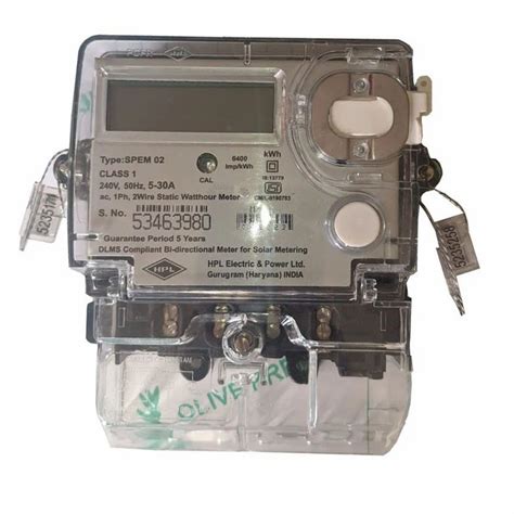 Hpl Single Phase Current Meter Model Namenumber Sppb1323111000be04