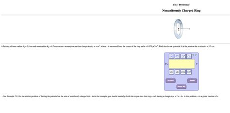 Solved Set 7 Problem 5 Nonuniformly Charged Ring