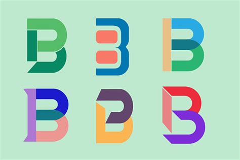 문자 B 로고 의 집합은 문자 B로 시작하는 이름 또는 벡터 파일 형식으로 사용할 수있는 문자 B가 포함된 이름에 사용할 수