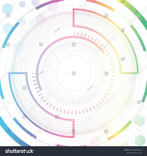 Abstract Technology Tech Circle Background Technology Stock Vector Royalty Free 2192761253