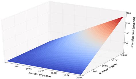 execution time of the original program with respect to data set size