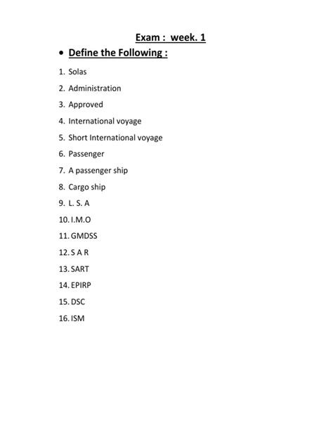 Questions Week 1 Pdf Ships Water Transport