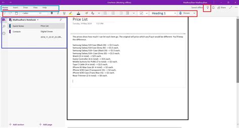 OneNote Desktop MKs Guide