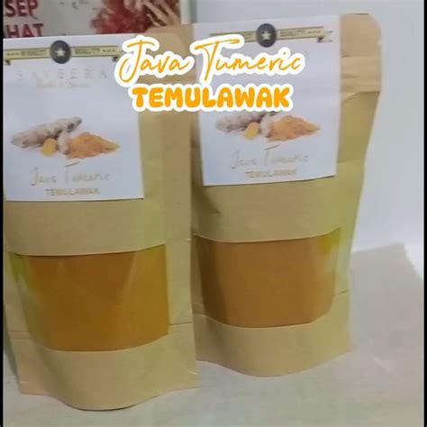Temulawak Bubuk Java Tumeric Original 100 Asli Rempah Jsr Kualitas