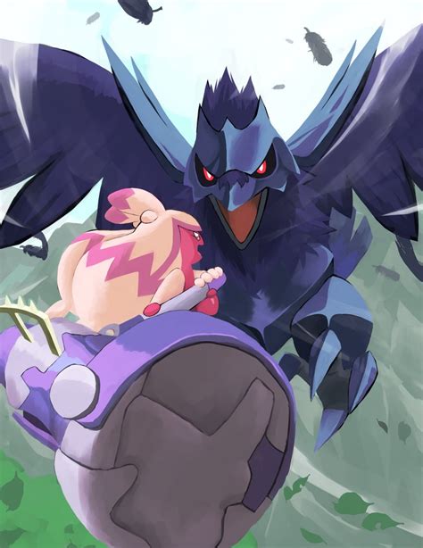 Corviknight And Tinkaton Pokemon Drawn By Jira Ziraiya Danbooru