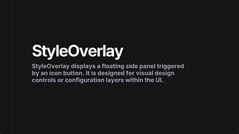 Styleoverlay Once Ui