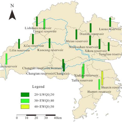 Spatial Characteristics Of Reservoir Water Quality Based On Ewqi Download Scientific Diagram