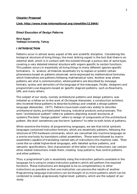 Doc Design Patterns As First Class Citizens In Software Development