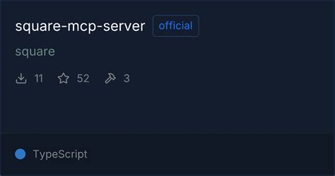 Square Model Context Protocol Server Glama