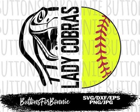 Cobras Softball Svg Softball Svg Softball Mom Cut File Lady Cobras