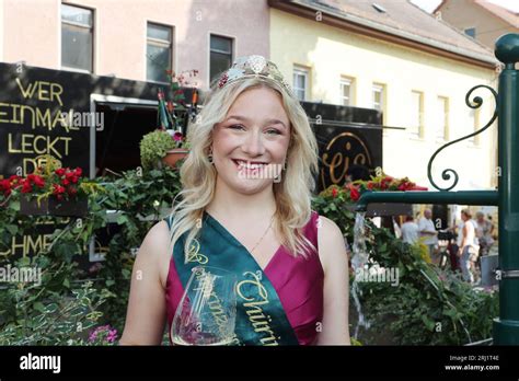 20 August 2023 Thuringia Bad Sulza Emma Meinhardt Is The New Thuringian Wine Princess And
