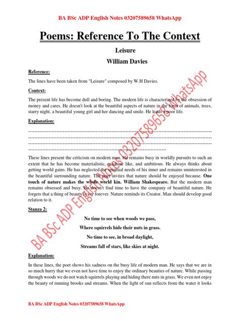 ba ada part 1 poems plays reference to the context notes pdf anger