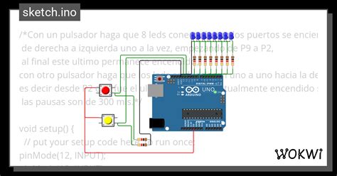 Ejercicio 2 Semana 5 Wokwi Esp32 Stm32 Arduino Simulator