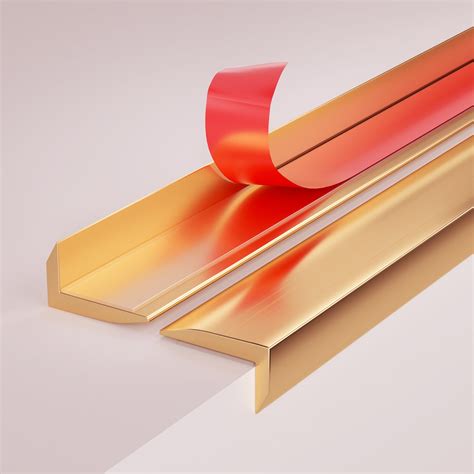 Gold Peel And Stick Aluminum Tile Edge Trim Commomy