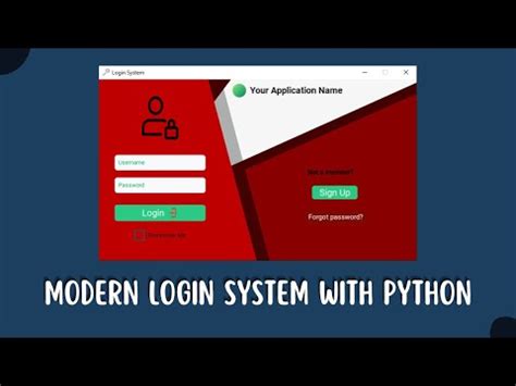 Login page in tkinter advance login page in tkinter Видео