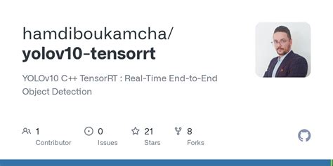 Github Hamdiboukamchayolov10 Tensorrt Yolov10 C Tensorrt Real Time End To End Object