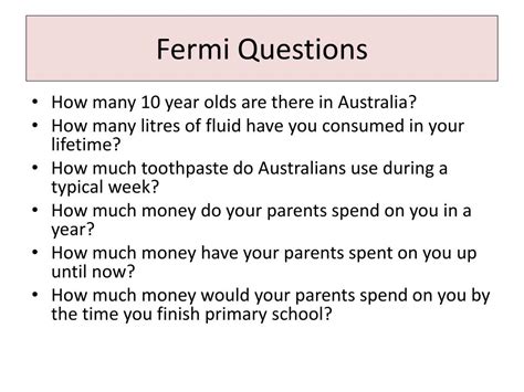 What Is A Fermi Problem At Wallace Swindler Blog