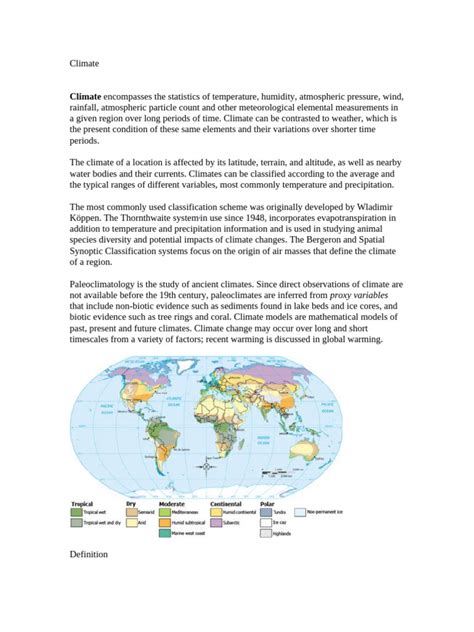Climate Pdf Climate Earth Sciences