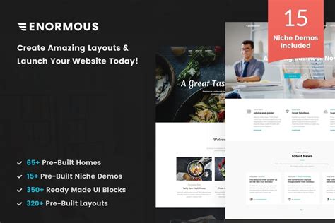 enormous responsive multi purpose html5 template fastcode space