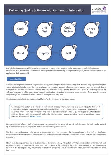Continuous Integration Stability Reliability And Speed In Software