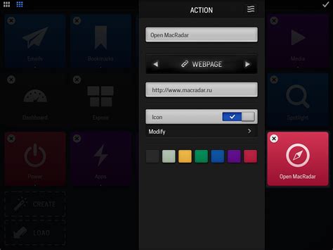 Actions Ipad