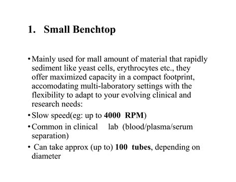 Biomedical Instrumentation Ii Parts Of Centrifuge Machine Centrifugation Techniques Uses Of