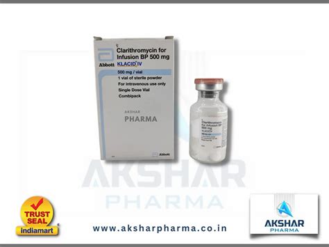 Clarithromycin Klacid Iv Injection 500 Mg At ₹ 2575 Piece In Surat Id 25522995655