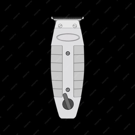 헤어 클리퍼 기계 벡터 아트 스타일 미용사 전문 도구 벡터 아트 그림 색칠 공부에 대 한 격리 프리미엄 벡터