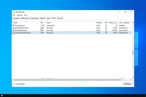 search protocol host process failed how to restart it