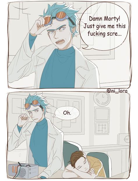 Ni Lora On Twitter Sketches Morty Staying Up Late