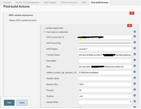 Net Deploying Dot Net Project To Aws Lambda Using Jenkins Stack Overflow