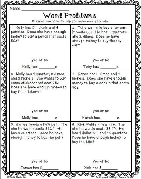 Counting Money Worksheets For 2nd Grade Counting Coins And Money