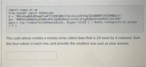 Solved The Code Below Defines A Function Which Produces A