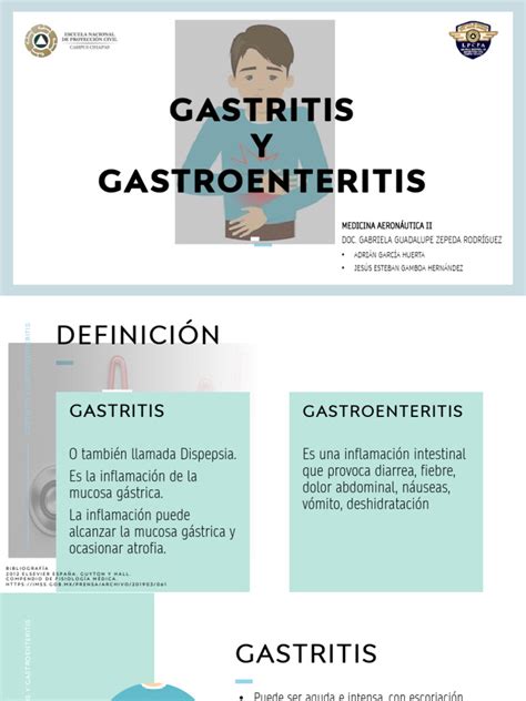 Gastritis Gastroenteritis Pdf Diarrea Estómago