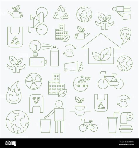 Environment Icon Design Elements Vector Set Stock Vector Image And Art