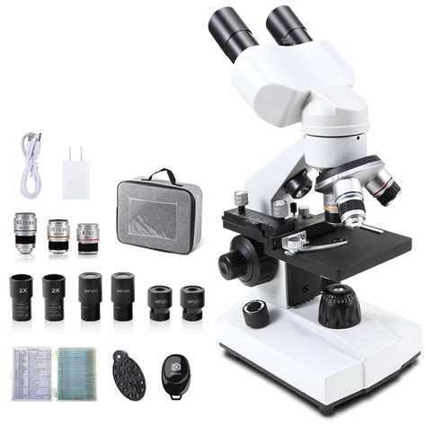 Crspexil Compound Binocular Microscopes 40x 2000x