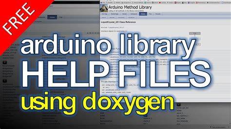 build a help file of your arduino library h files youtube