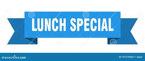 Lunch Special Ribbon Stock Vector Illustration Of Banner 191270462