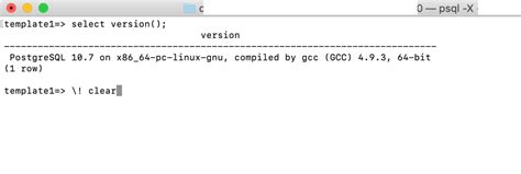 Clear Screen In Psql For Mac And Windows On Premise And Cloud